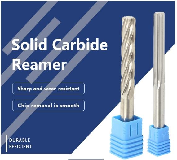 Reamer Bor Carbide Semen, Reamer Flute Lurus Untuk Mesin Bor